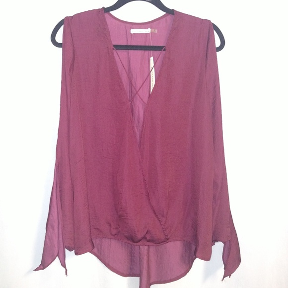 Mustard Seed | Tops | Mustard Seed Open Front Draped Wrap Blouse M | Poshmark